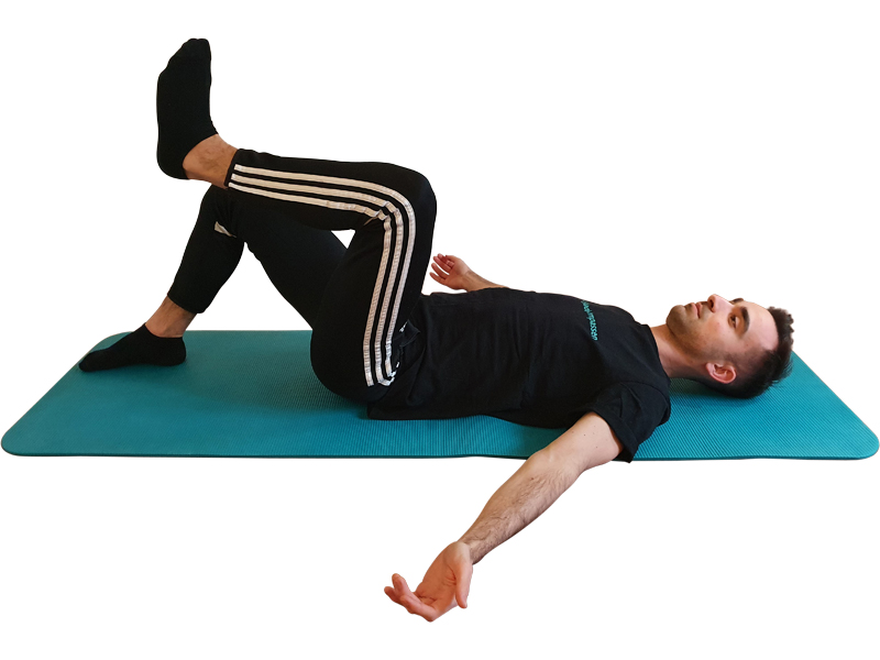 Hooklying single hip lifts - Skadekompassen