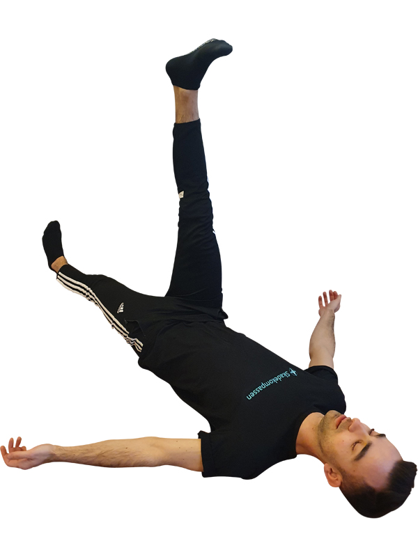 Isolated hamstring stretch with rotation and pullback - Skadekompassen